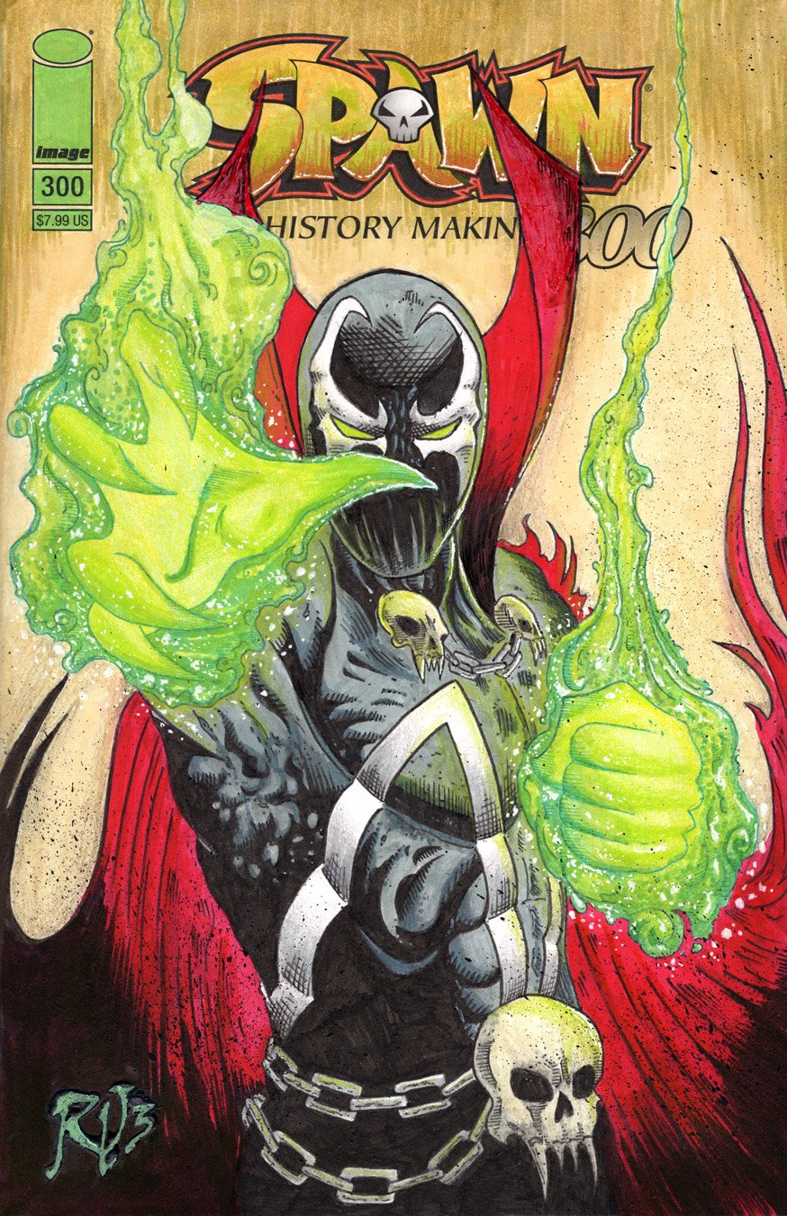 Spawn #300 | SKETCH COVER | Rodney Fyke